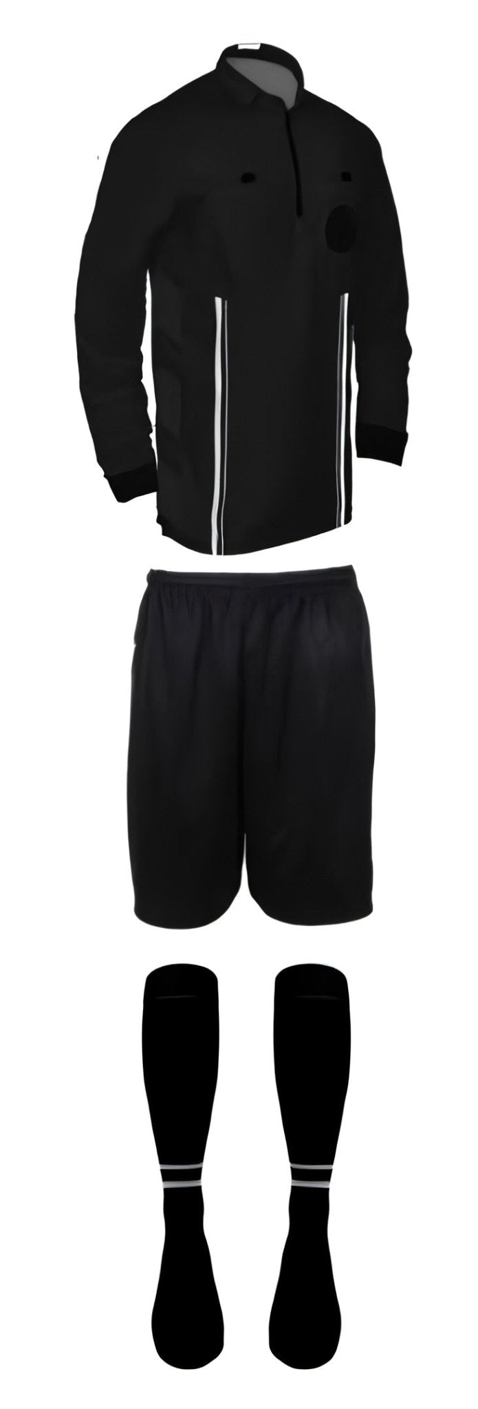 3 Pc. Full Sleeve Soccer Referee Uniform | Soccer Referee Attire | Kit ...